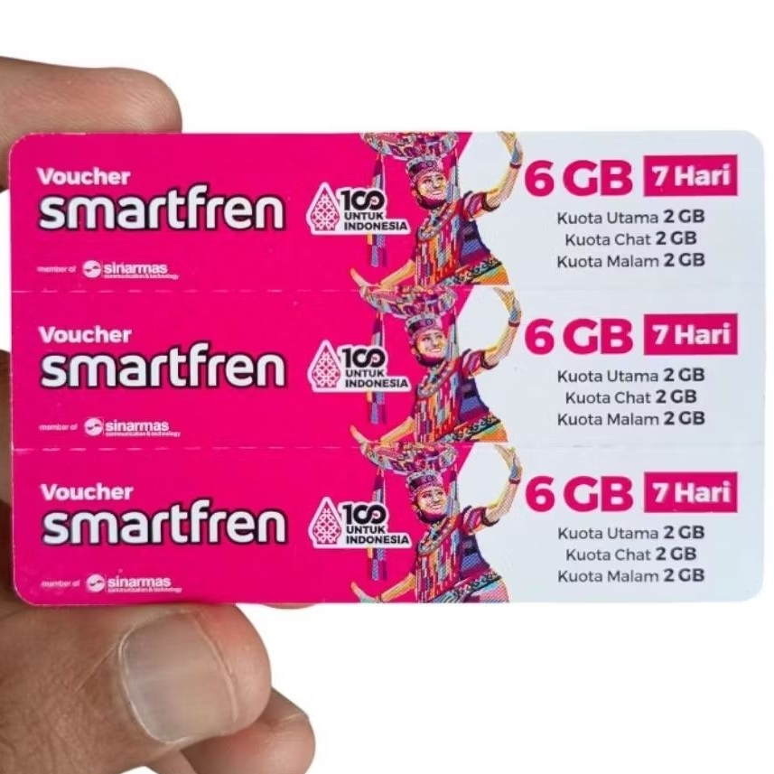 Jual voucher smart 6gb 7hari | Shopee Indonesia