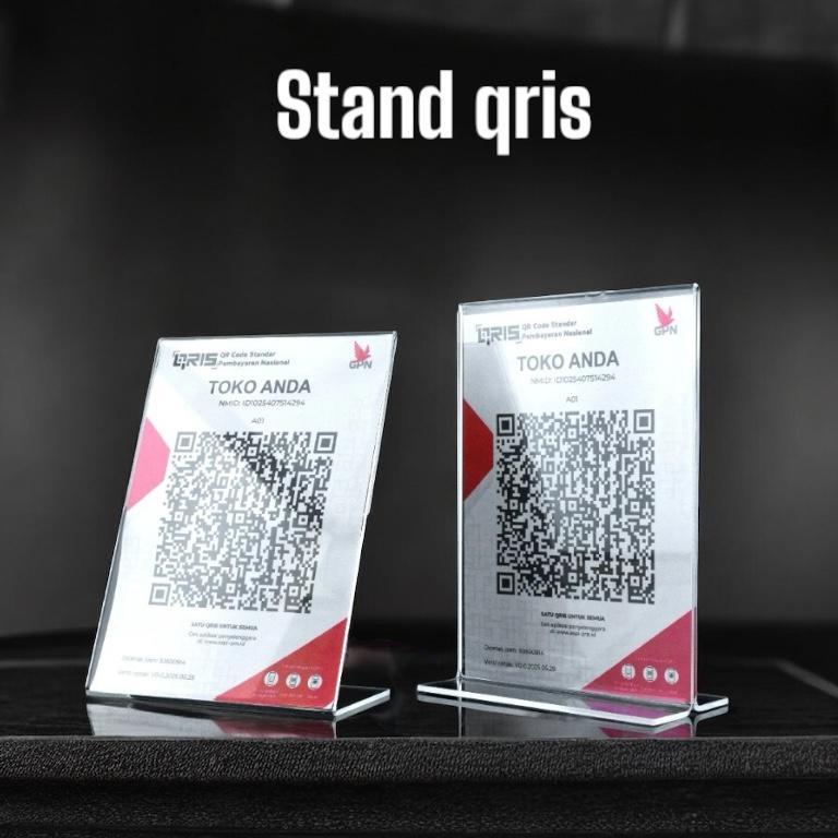 Jual STAND QRIS AKRILIK HOLDER A6 DISPLAY " akriliknya aja" | Shopee ...