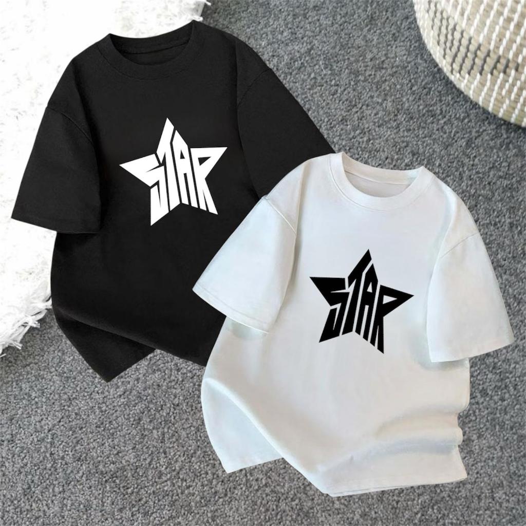 Jual Kaos Logo Star Pentagram Bintang Reguler Fit Oversize - STAR ...