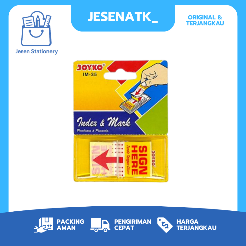 Jual Sign Here Joyko IM 35 Sticky Note Panah: Penanda Halaman Fleksibel ...