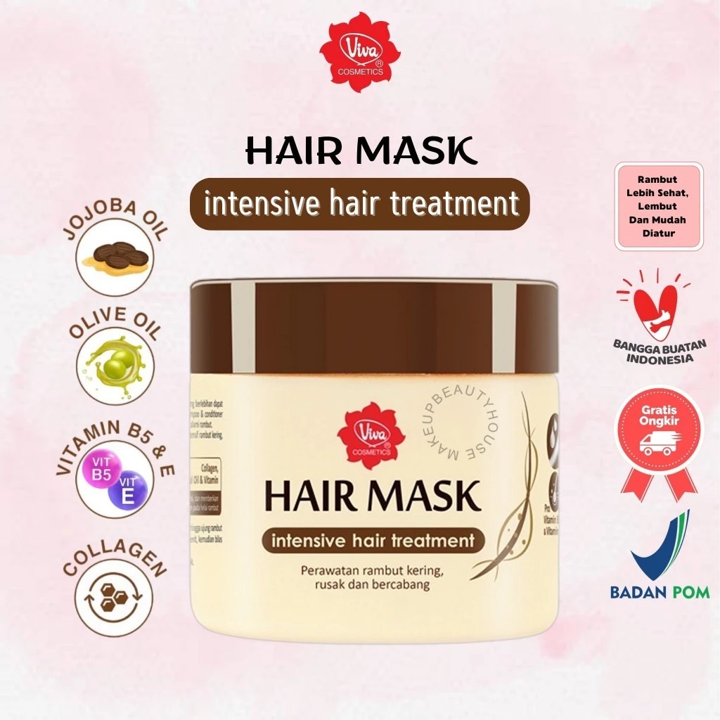 Jual Viva Hair Mask Dengan Hydrolyzed Collagen 200g - Hair Tonic ...