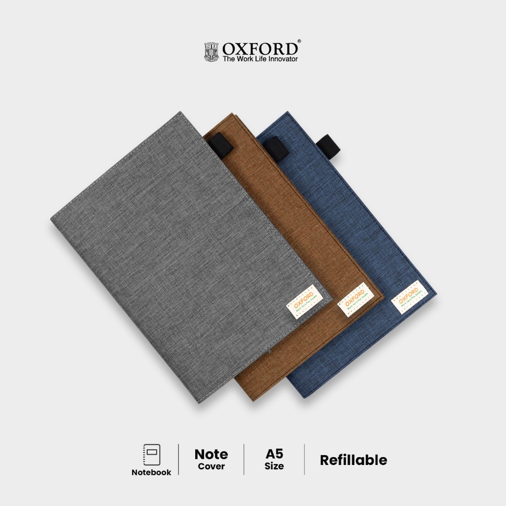 Jual Oxford Notebook A5 Refillable – Cover Buku Toscano Premium, 80 ...