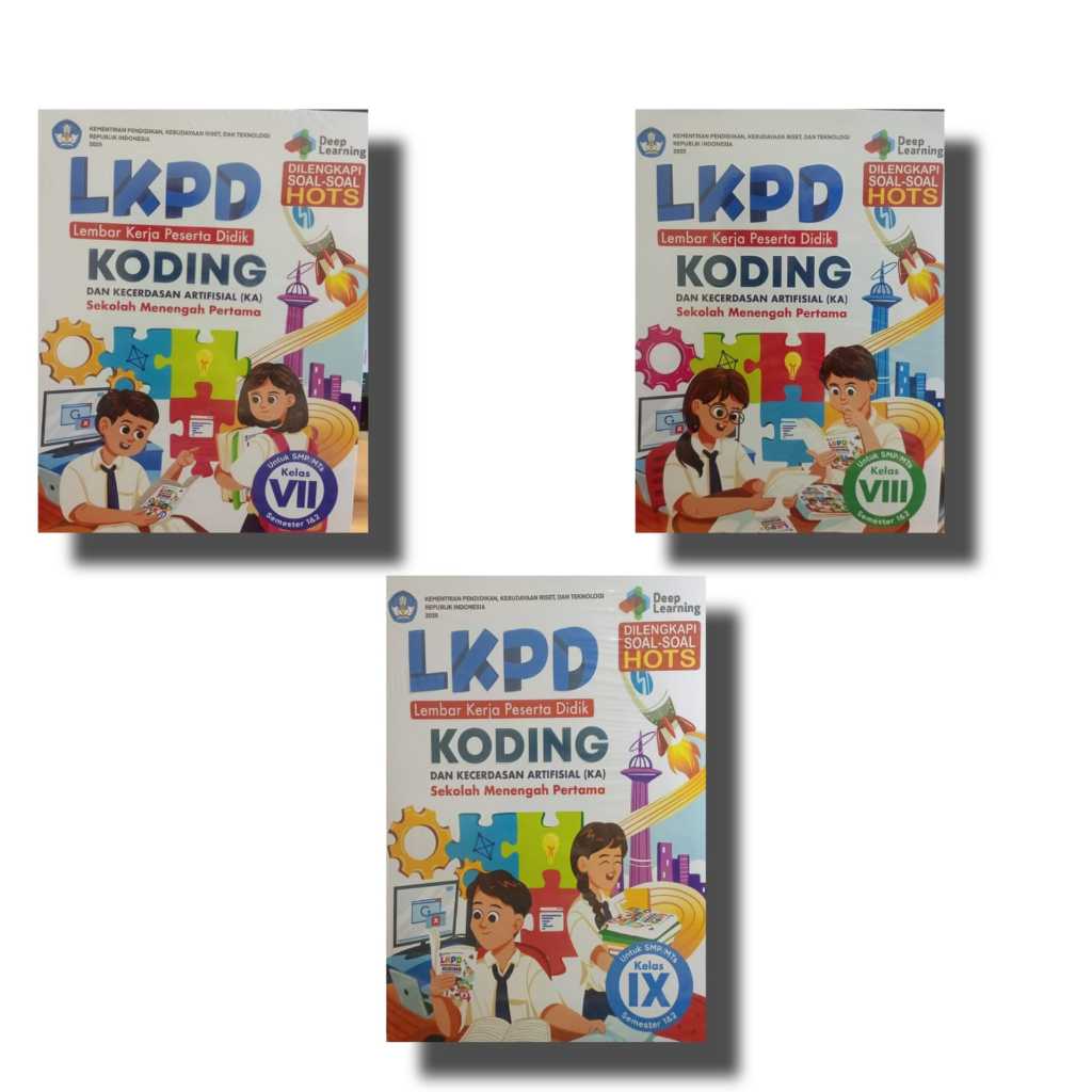 Jual LKPD KODING DAN KECERDASAN ARTIFISIAL (KA) SMP/MTS KELAS 7,8,9 - TUNAS NUSA | Shopee Indonesia