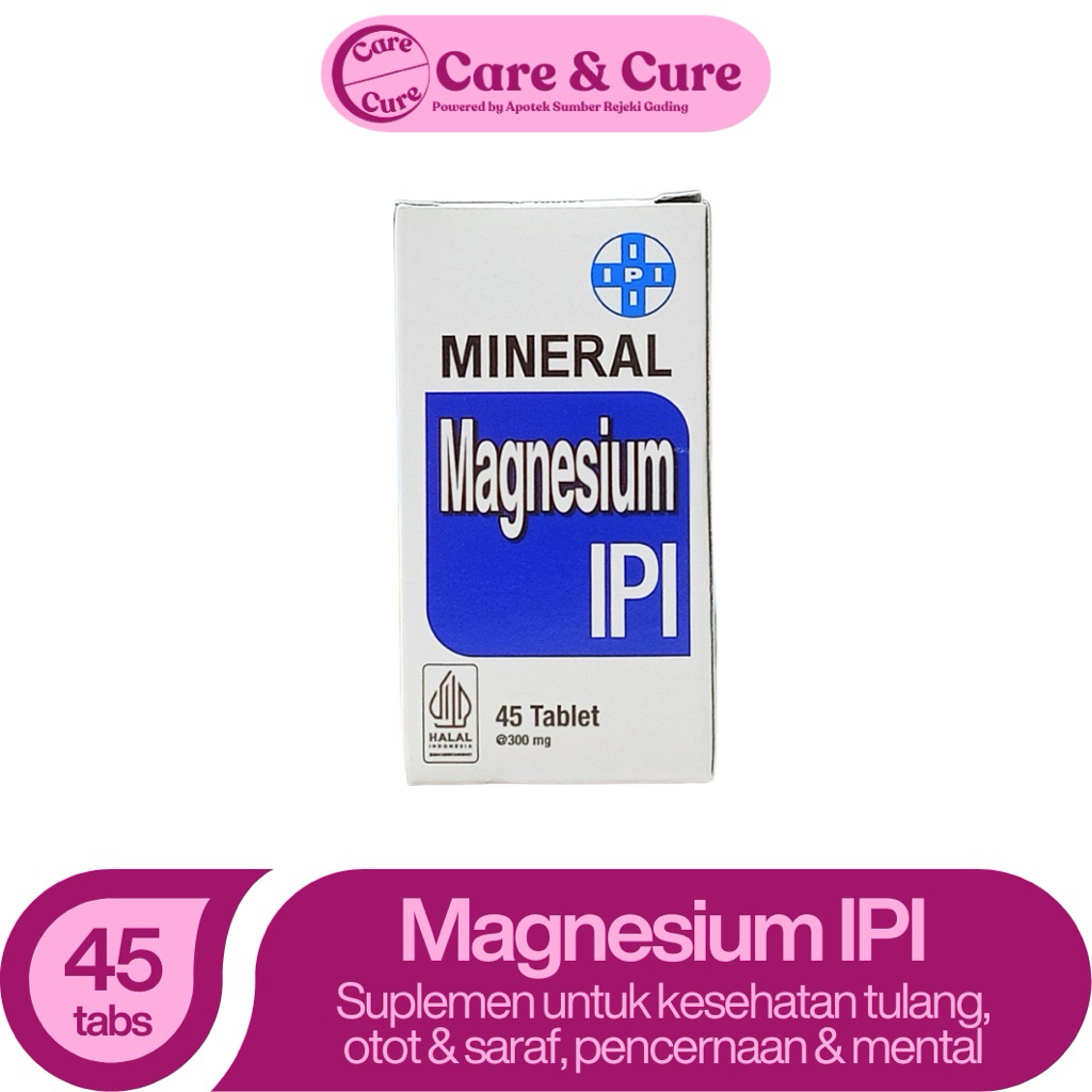 Jual Vitamin Magnesium IPI (45 tablet) - Vitamin Magnesium Untuk ...