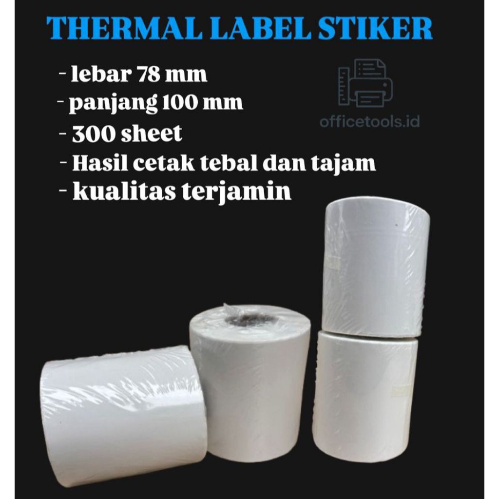 Jual Thermal label stiker harga satuan | Shopee Indonesia