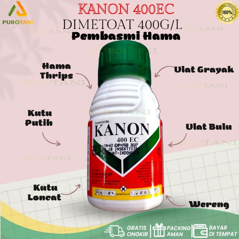 Jual Insektisida Kanon 400EC Dimetoat 400 g/l 100ML kemasan kecil ...