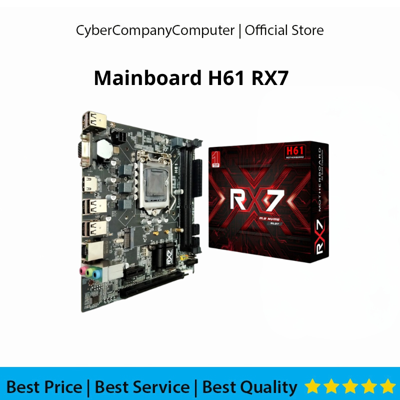 Jual MAINBOARD H61 RX7- MOTHERBOARD RX7 H61 NVME Socket LGA 1155 DDR3 ...