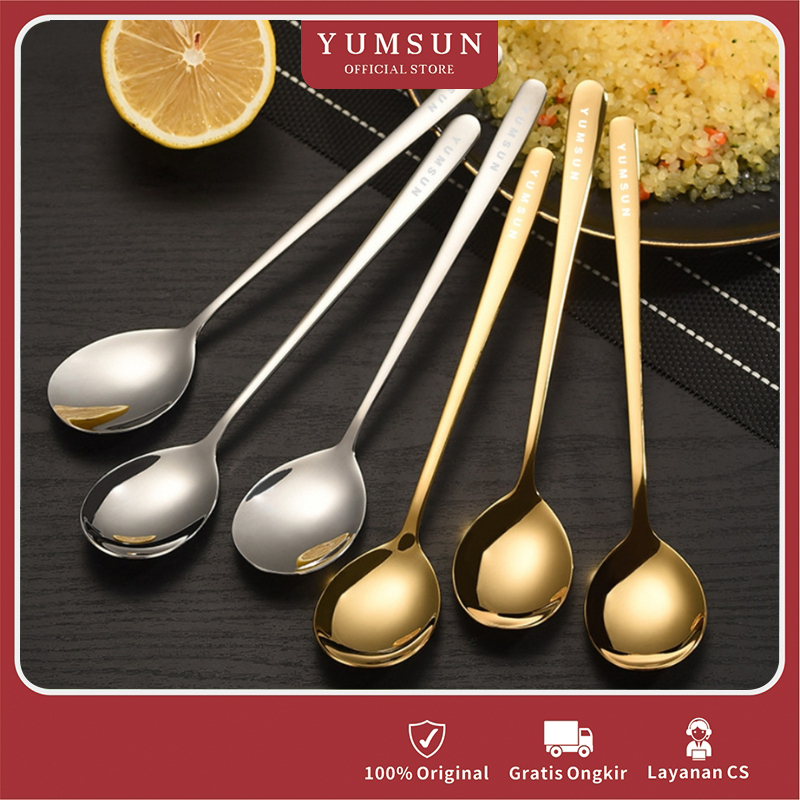 Jual YUMSUN 6pcs 304 Sendok Stainless Steel / Sendok Makan Korea ...