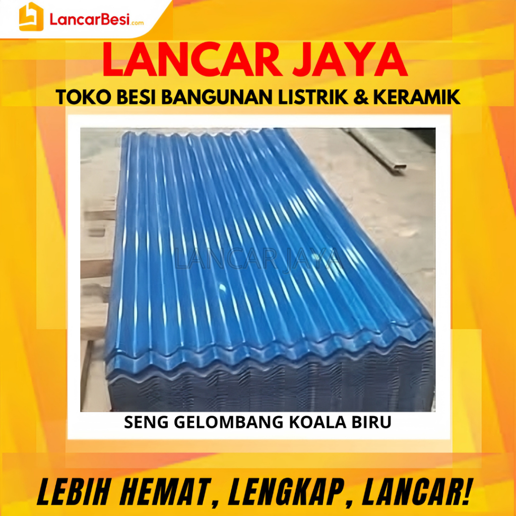 Jual Seng Gelombang Koala Biru 180cm | 300cm Hanya Untuk Area Jogja ...