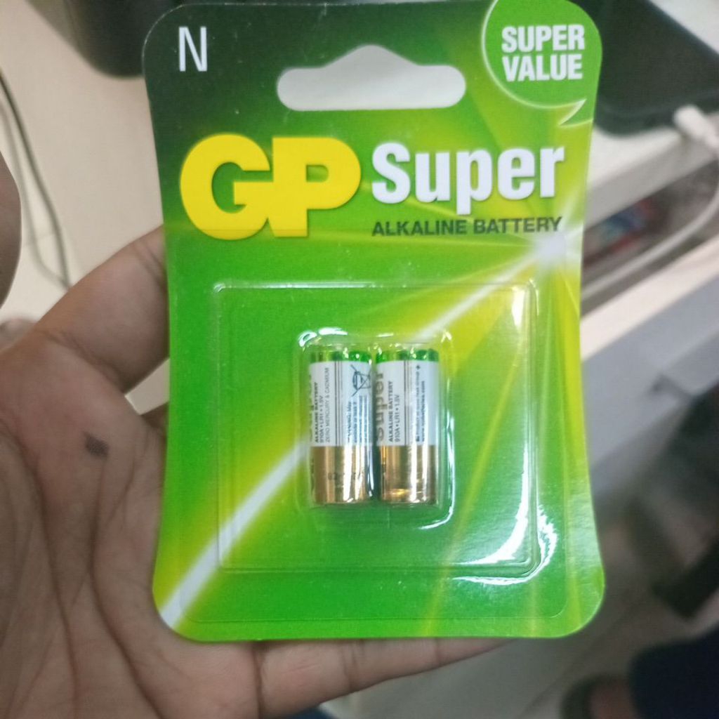 Jual Baterai GP Super size N LR 1 1.5 volt Bp2 Alkaline Super value ...