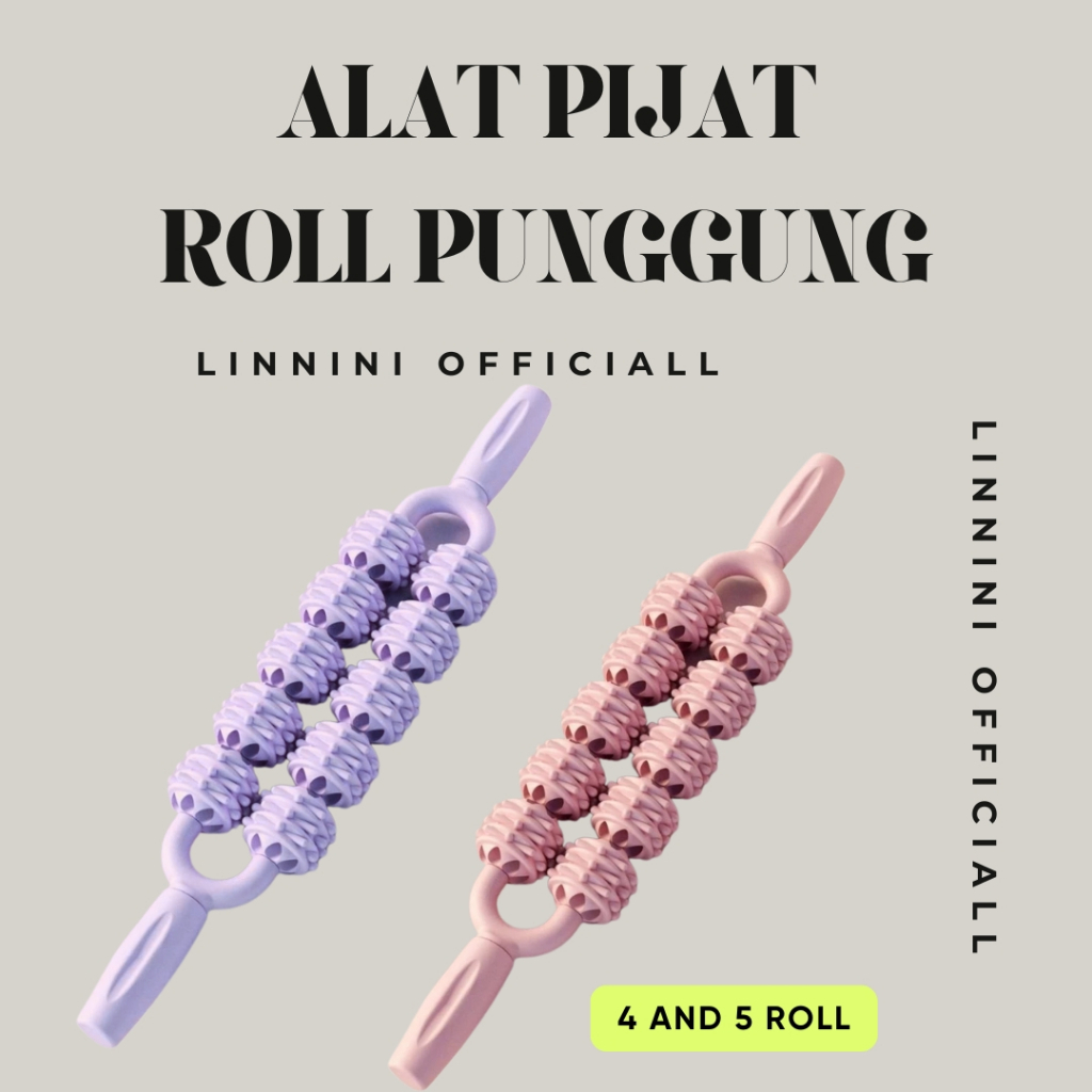 Jual LINNINI Alat Pijat Roller Punggung/Alat Pijat Rolling Putar Gerigi ...