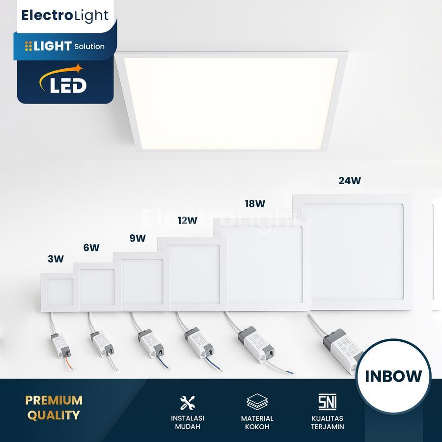 Jual Lampu downlight LED 220v inbow kotak persegi ceiling plafon 220v ...