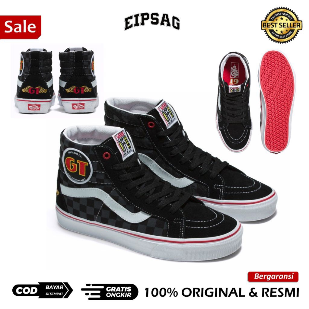 Jual SK8-Hi Reissue Our Legends GT Dyno Black Red RESMI ORIGINAL ...