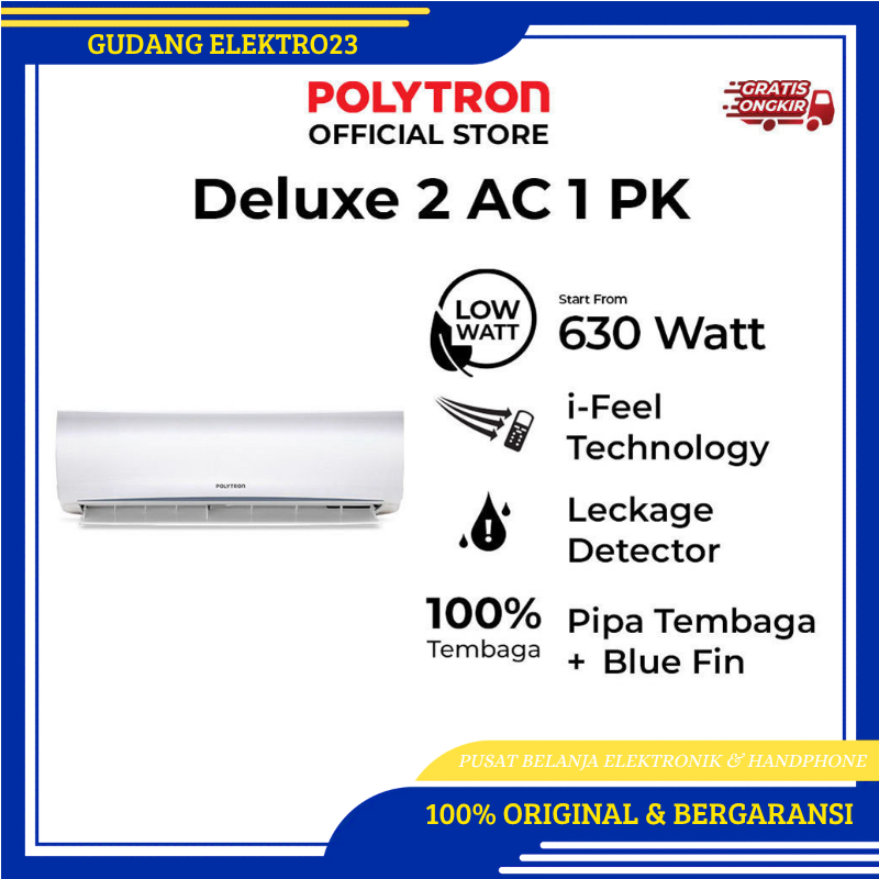 Jual AC Polytron 1 PK 09VH freon R32 garansi resmi Polytron | Shopee ...