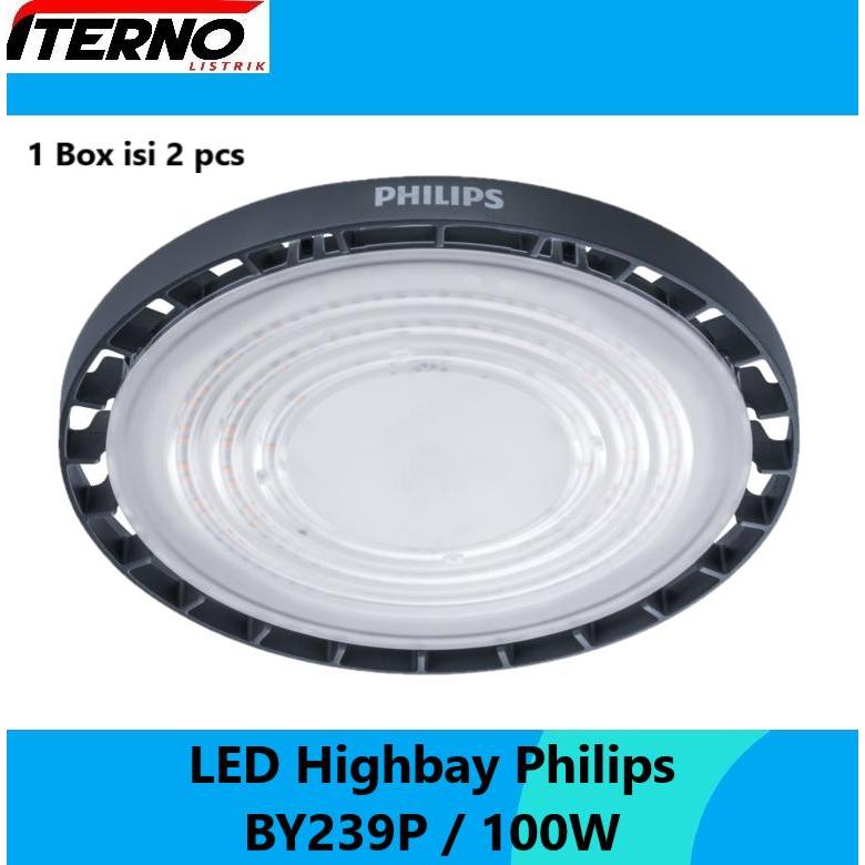 Jual Lampu Highbay BY239P Philips 100W LED120 150W LED180 High Bay ...