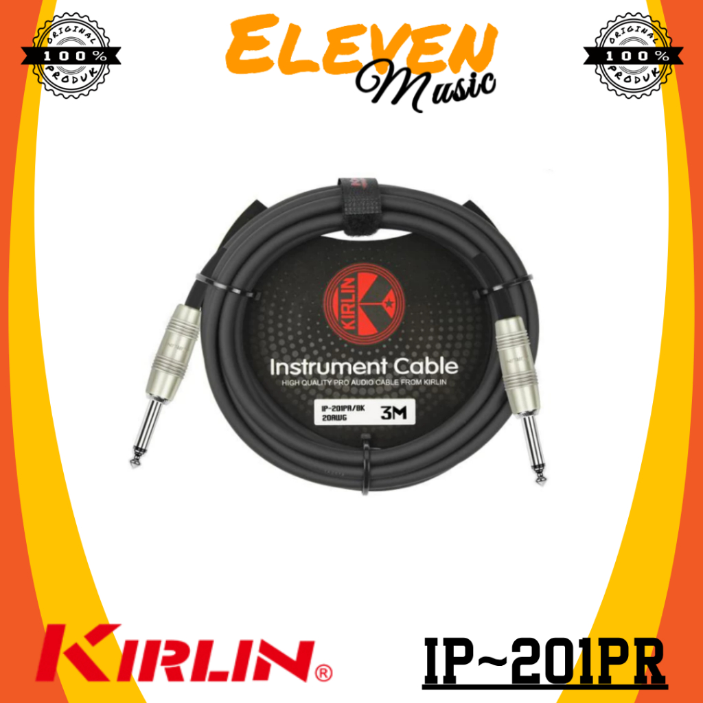 Jual Kabel Instrument 3Meter Kirlin IP-201PR Kabel Kirlin IP-201PR Ts Mono Jack 1.4" Akai Akai ...