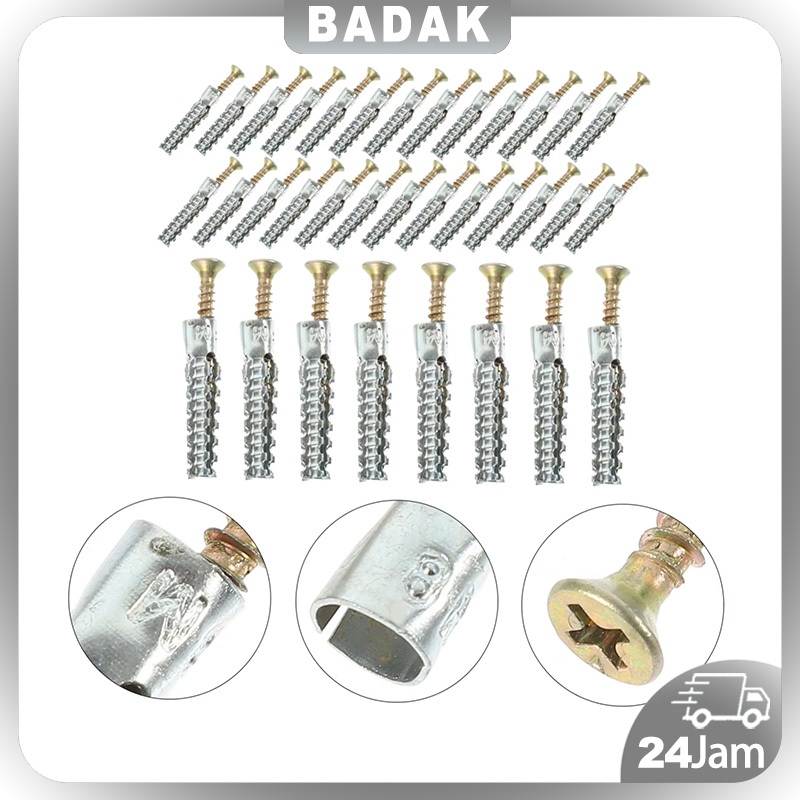 Jual Angkur Baut Pengait Skrup Tembok Zinc Plated Expansion Anchor ...