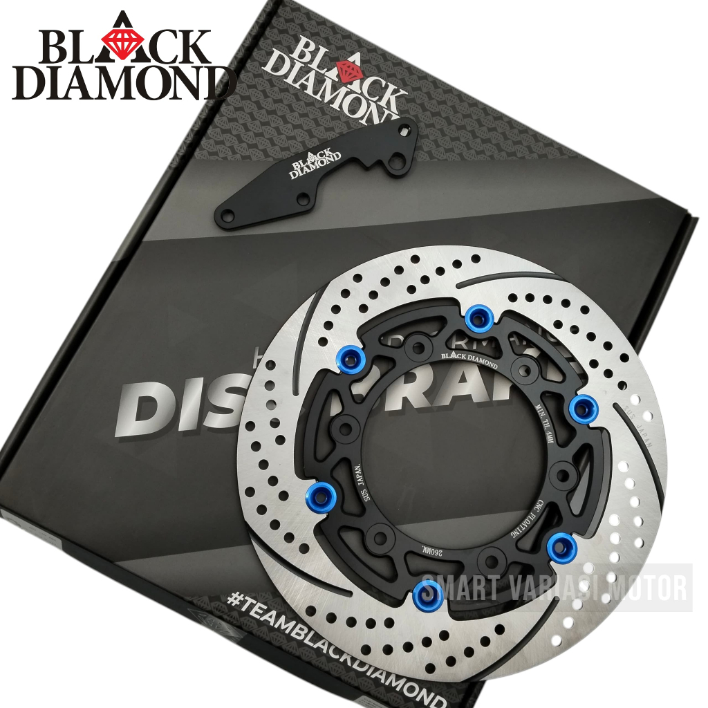 Jual Piringan cakram depan ADV 160 ABS, ADV 160 CBS 260mm Plus Breket Black Diamond 100% ...