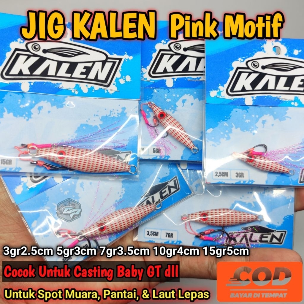 Jual JIG KALEN PINK / MICRO JIG KALEN FISHING | Shopee Indonesia
