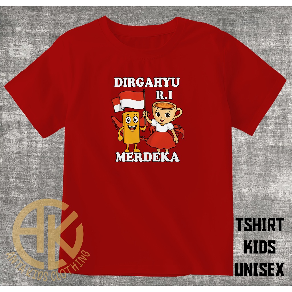 Jual Baju Kaos Oblong Anak Unisex Sablon Digital Motif Dirgahayu ...