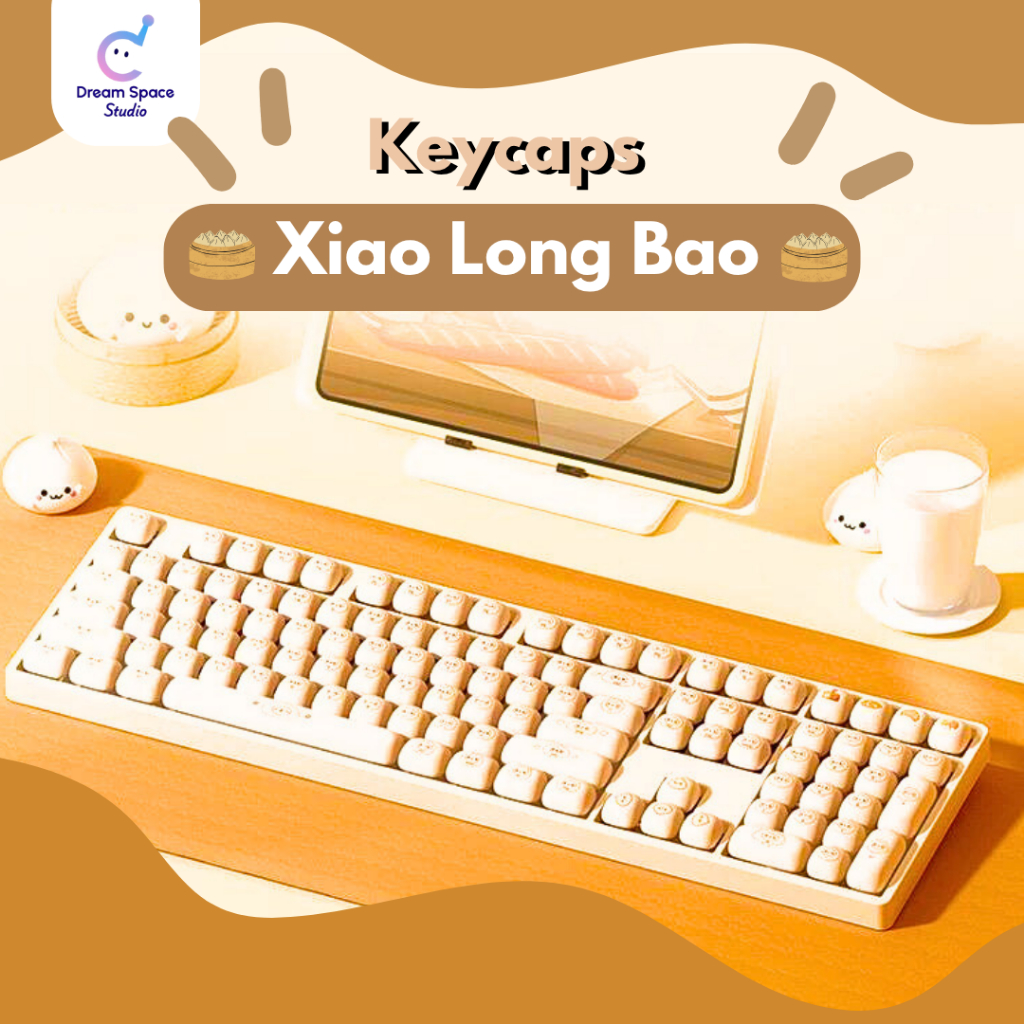 Jual Dreamspace Studio Akko Xiao Long Bao Dumpling Keycaps 144 keys MOG ...