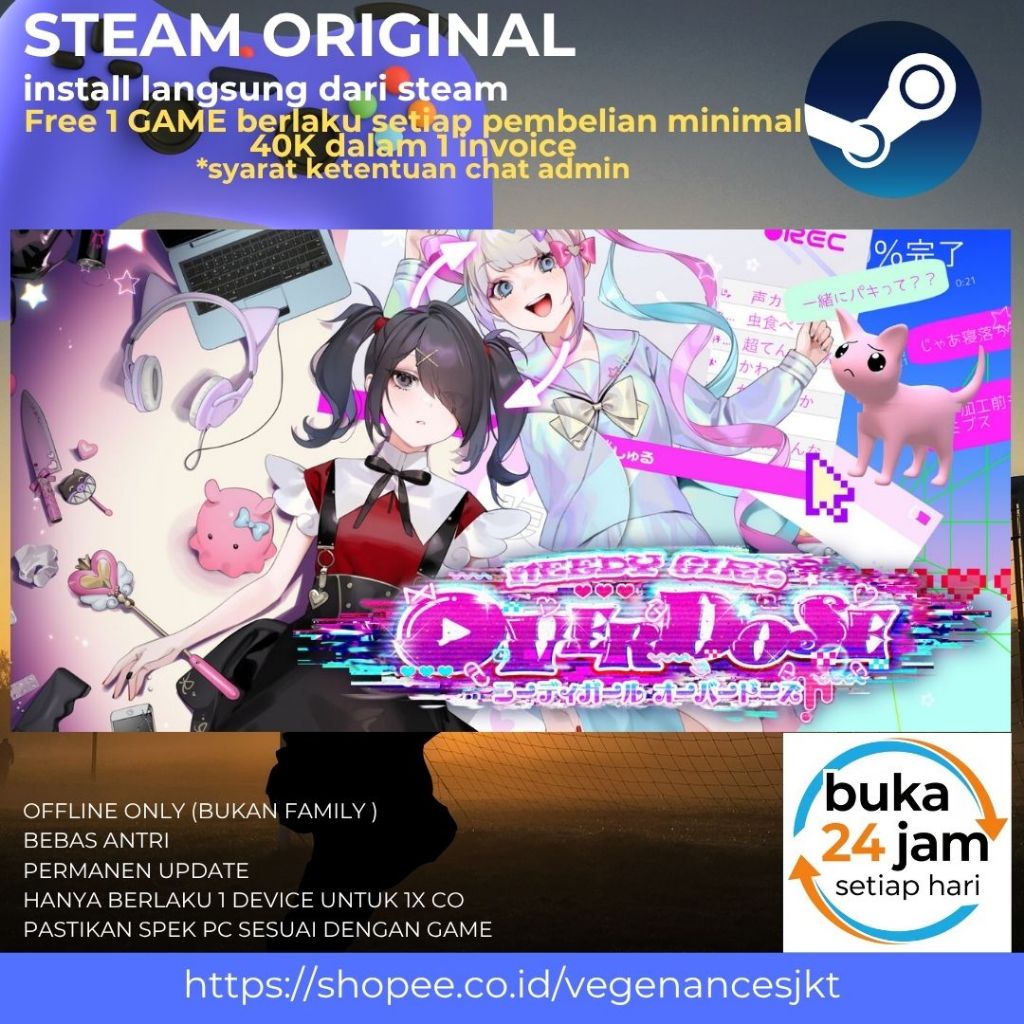 Jual NEEDY GIRL OVERDOSE MAC + PC Game Original + Latest Update ...