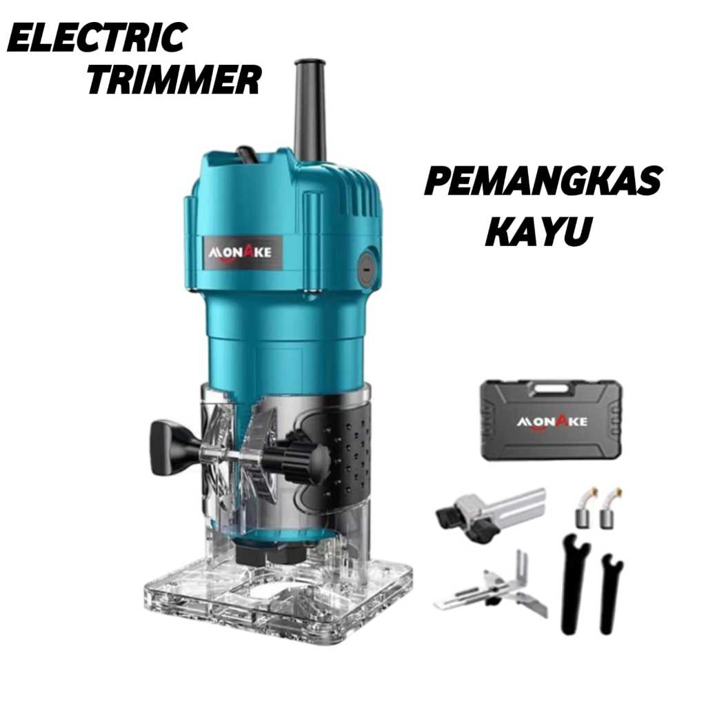 Jual Wood Trimmer 550W 1/4" 6 MM Mesin Profil Router Trimmer Kayu ...