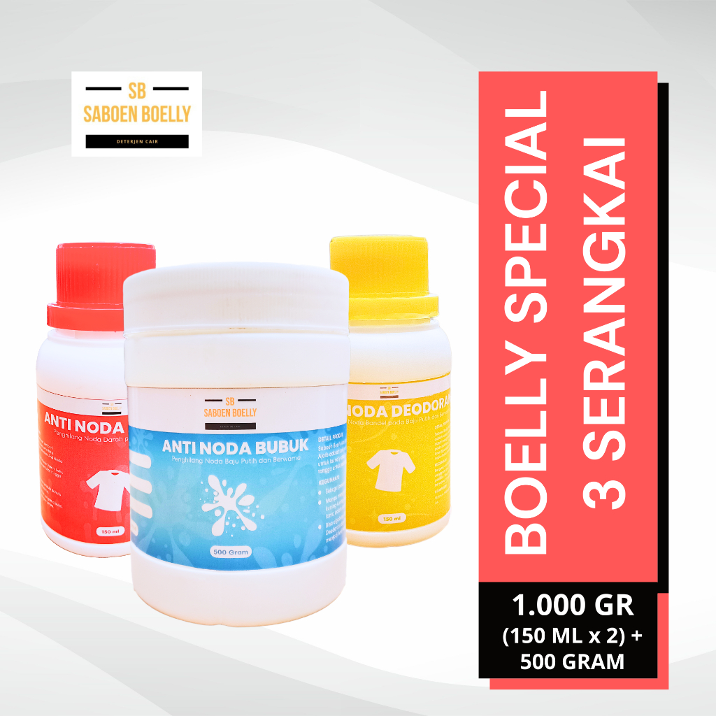 Jual SABOEN BOELLY PAKET 3 SERANGKAI | Paket Anti Noda Lengkap | Anti ...