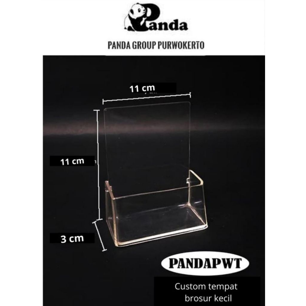 Jual Custom Acrylic / Akrilik Tempat brosur / Rak Kertas Kecil | Shopee ...
