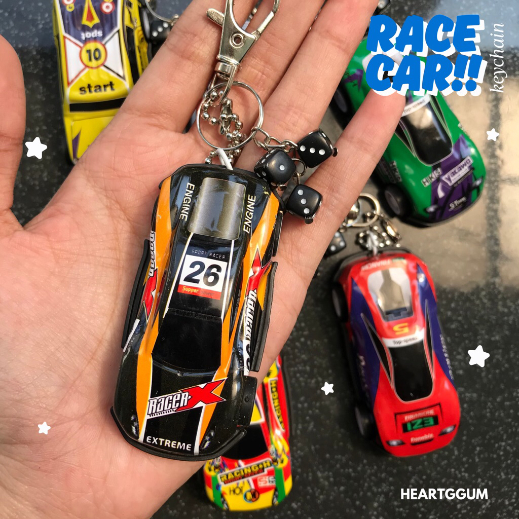 Jual Race Car Keychain by heartggum | Bagcharm Mobil | t. gantungan ...