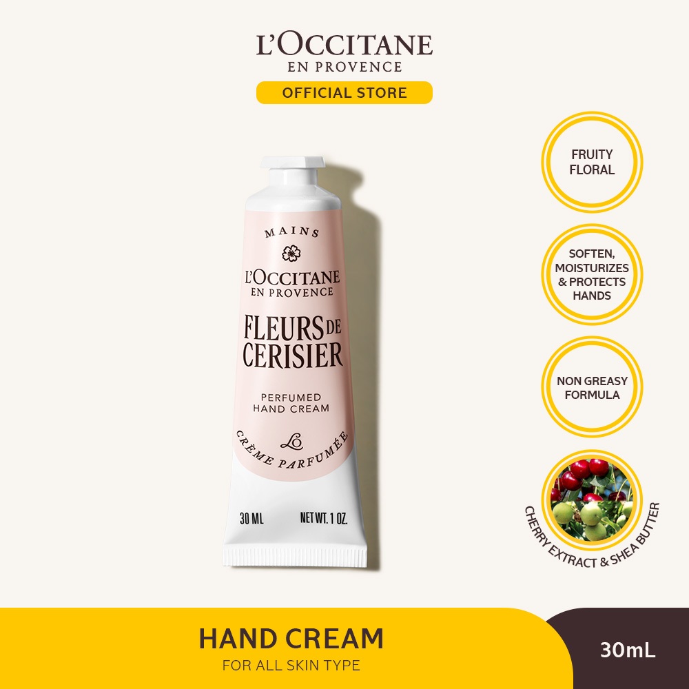 Jual L'Occitane Fleurs de Cerisier Perfumed Hand Cream 30ml - Krim ...