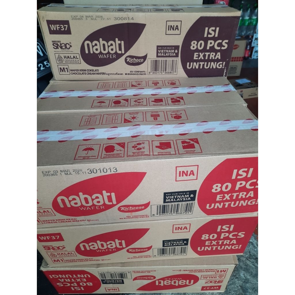 Jual Wafer NABATI 1 Dus isi 80 Richeese 2000 | Shopee Indonesia