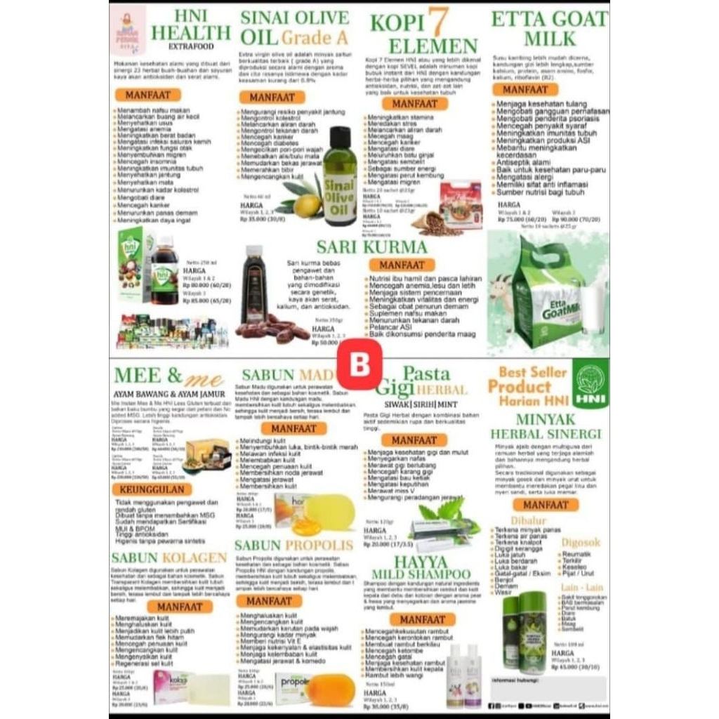 Jual Brosur Produk HNI | Shopee Indonesia