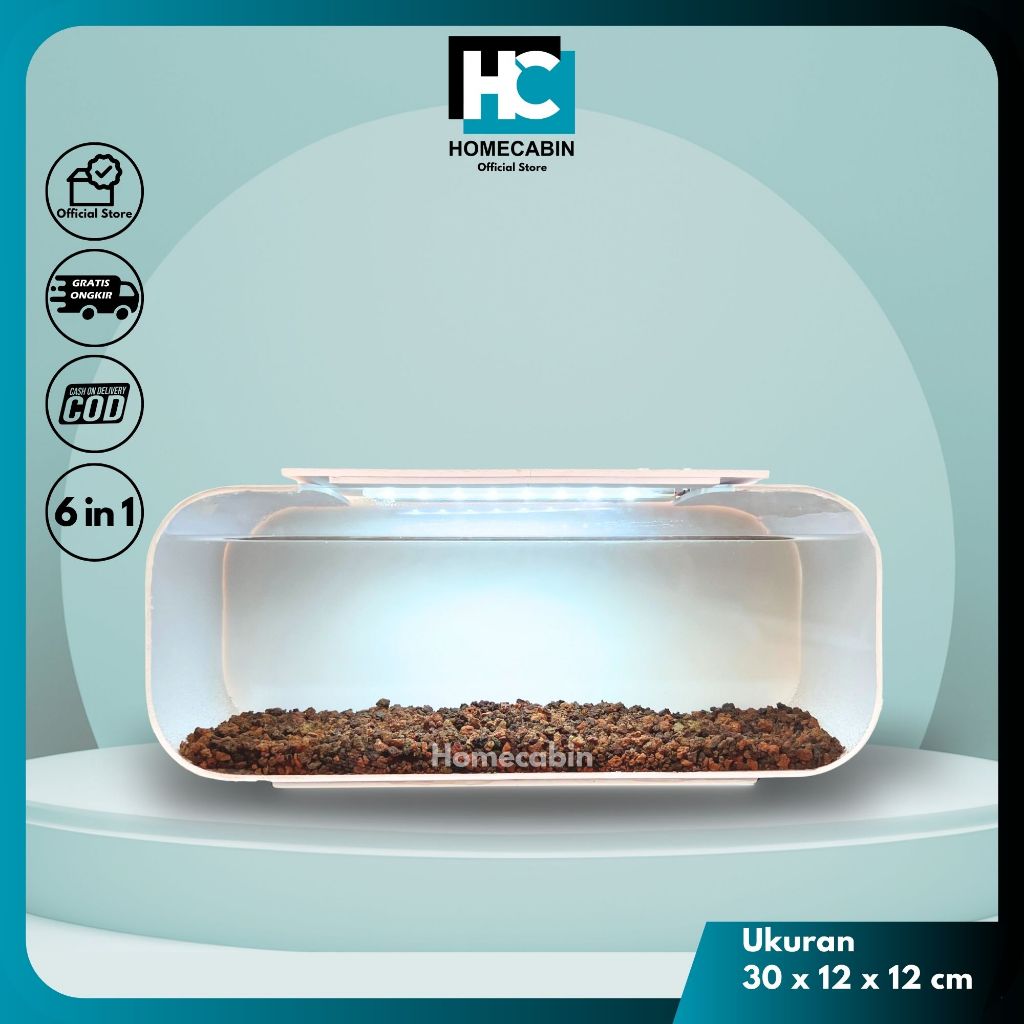 Jual Aquarium Chana Dengan Tutup dan Lampu / Akuarium Chana / Aquarium ...