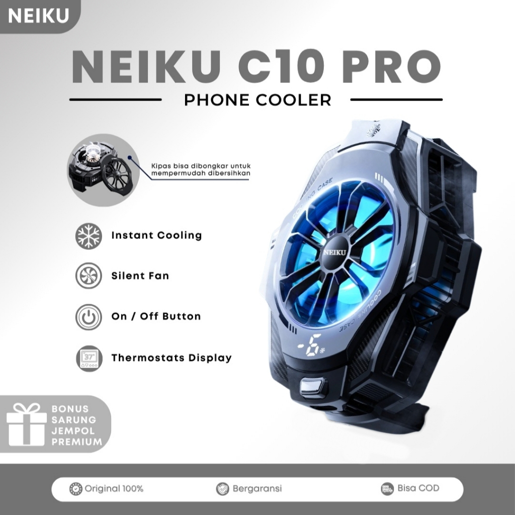 Jual Neiku C10 Pro Cooler hp Pendingin HP Phone Cooler Heatsink ...