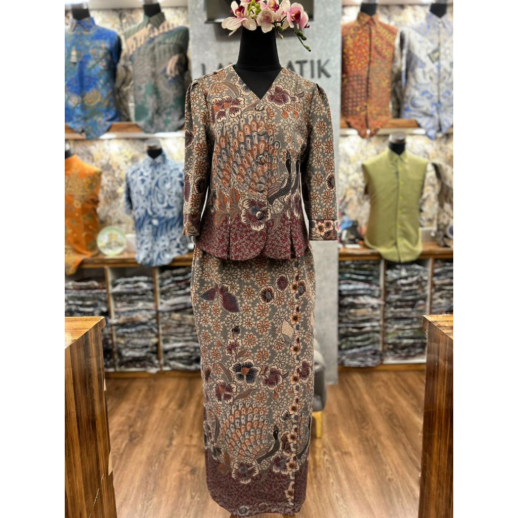 Jual Lano Batik One Set - Stelan Blazer Batik Wanita - Outer Batik ...