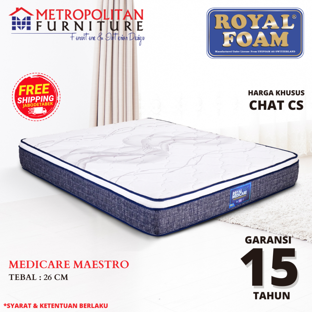 Jual Kasur Busa Royal Foam Medicare Kasur Kesehatan | Shopee Indonesia