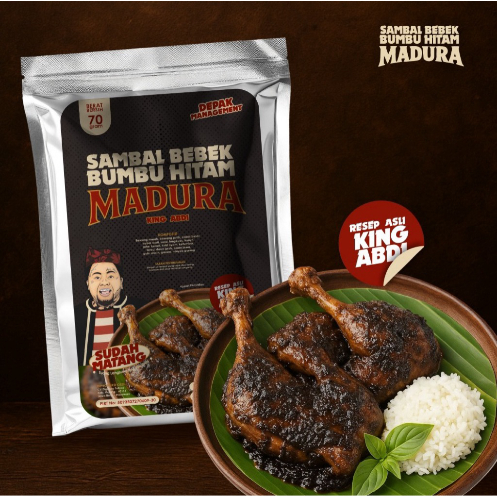 Jual Sambel Bebek Bumbu Hitam Madura King Abdi | Shopee Indonesia
