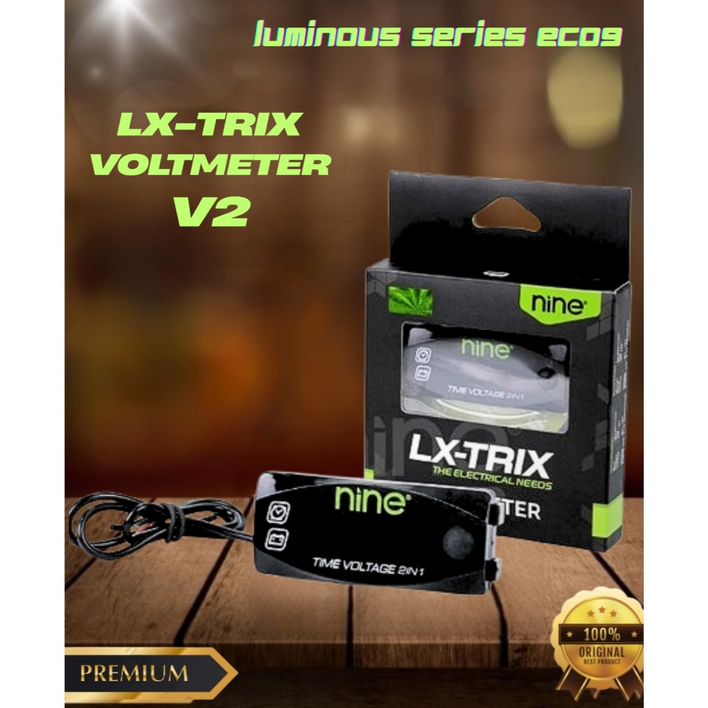 Jual Voltmeter Aki Jam Ampere Digital 12V 2 IN 1 Motor Mobil Waterproof V2 LX-TRIX | Shopee ...