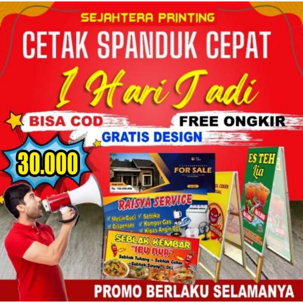 Jual Free Disen cetak spanduk murah / cetak banner murah / banner ...