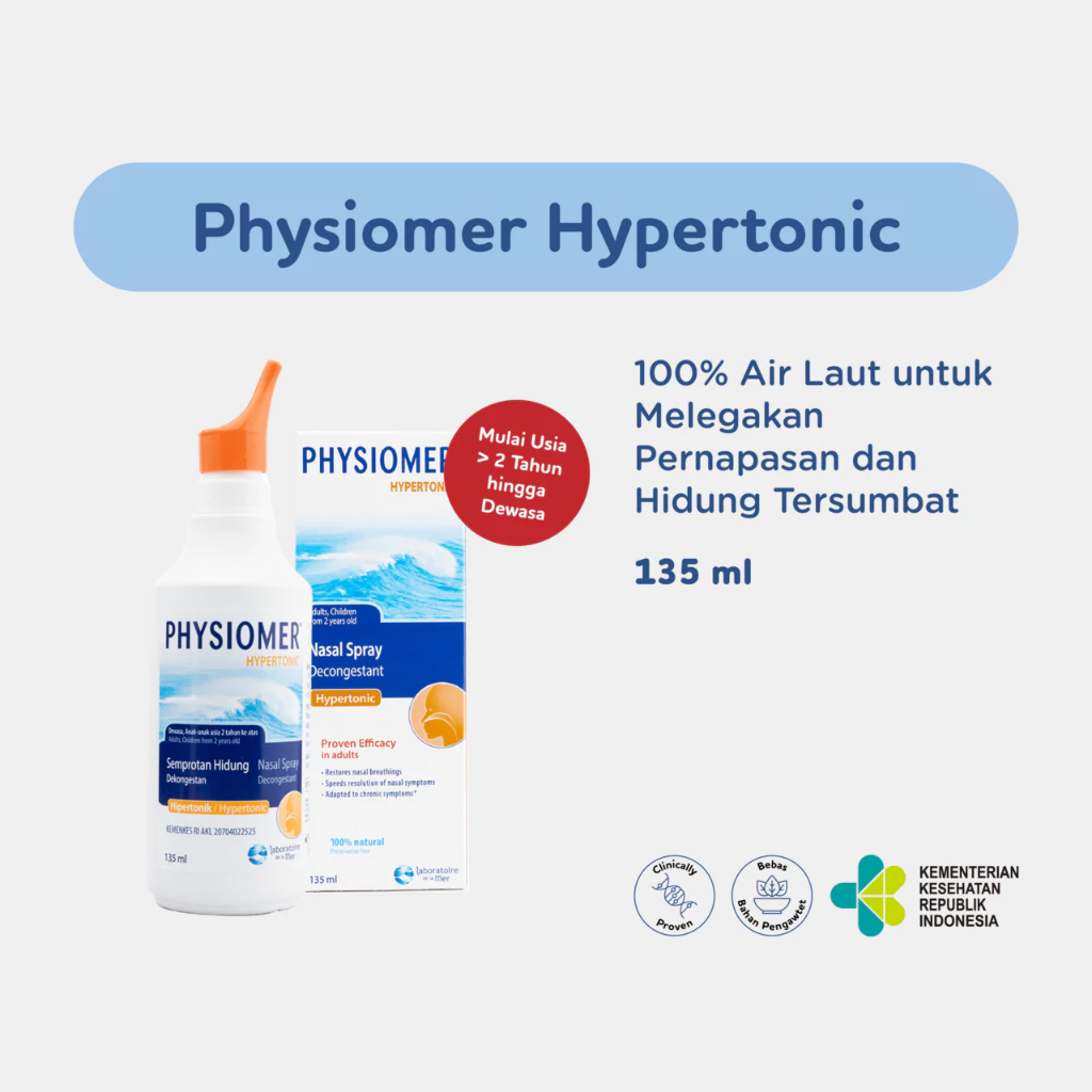 Jual Physiomer Hypertonic Decongestant Nasal Hygiene 135 ml - Semprotan ...