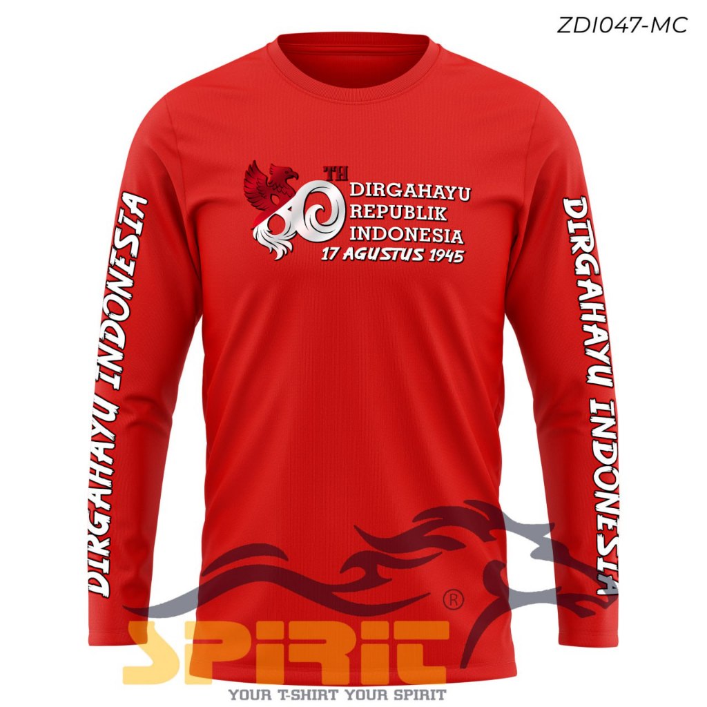 Jual Kaos 17 Agustus 2025 Dirgahayu Indonesia Baju Kemerdekaan Indonesia Hut Ke 80 Lengan ...
