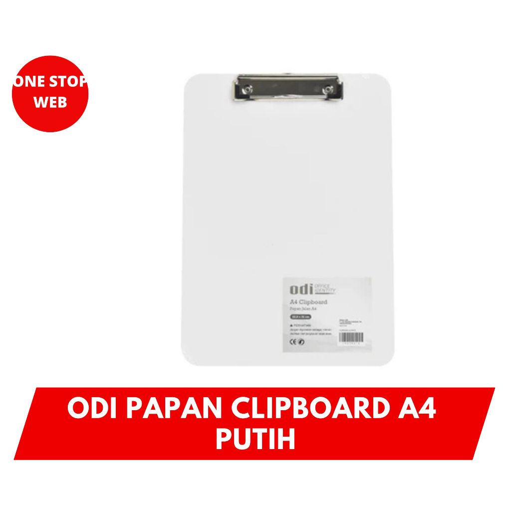 Jual Odi Papan Clipboard A4 Putih Artboard Papan Alas Tatakan Menulis ...
