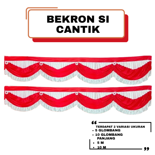 Jual BENDERA 10 dan 5 GELOMBANG BACKGROUND MERAH PUTIH REMPEL CANTIK ...