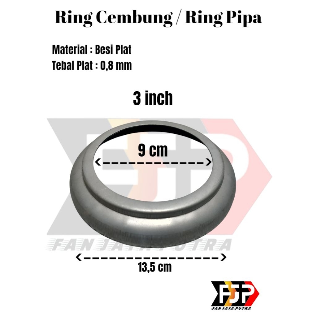 Jual Ornamen Ring Cembung Ring Pipa Ukuran 3 inch | Ring Pipa Tapak ...