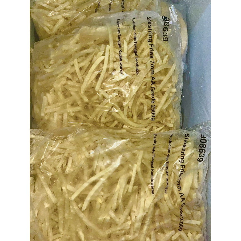 Jual Kentang Goreng Frozen/French Fries/Kentang Forzen 1kg | Shopee ...