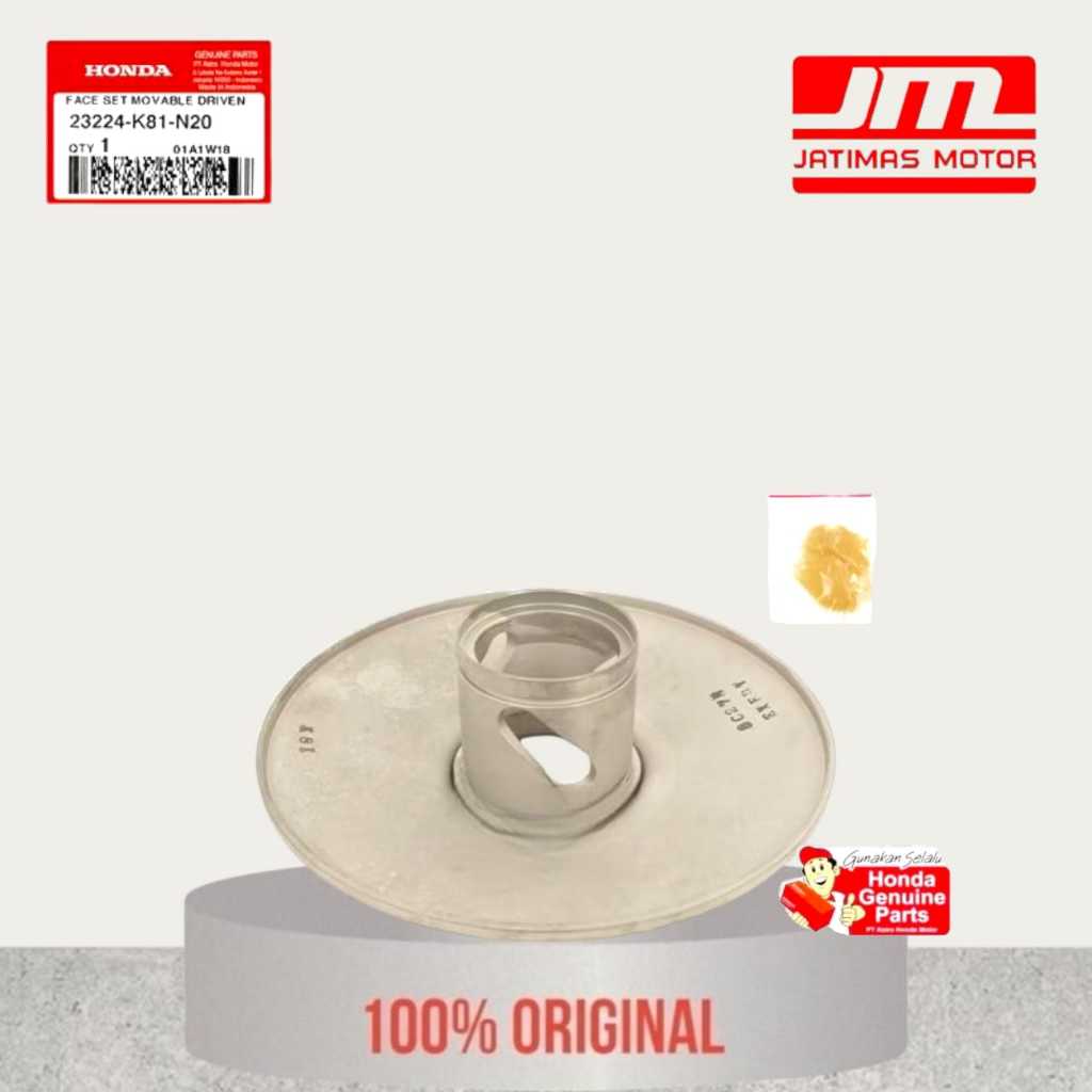 Jual 23224-K81-N20 Face set movable drive pully belakang cewek beat esp ...