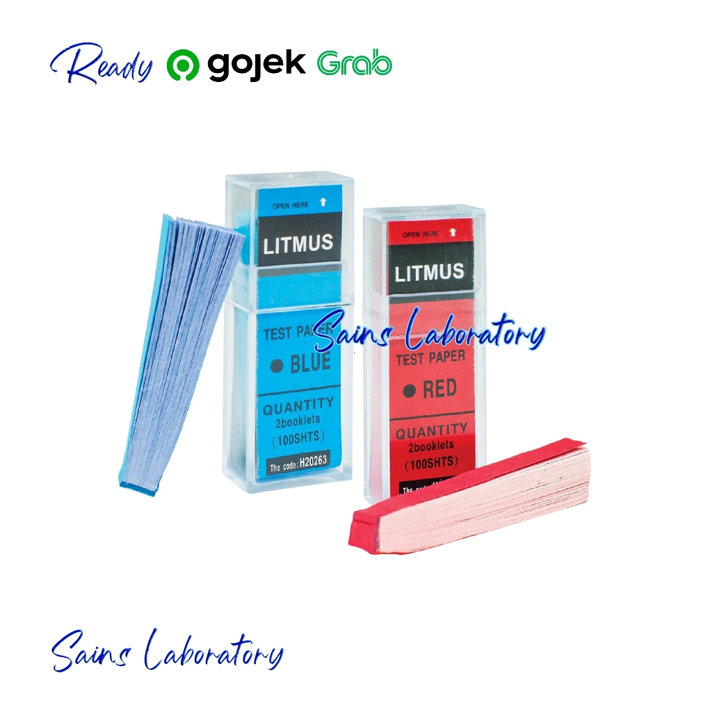 Jual Kertas Lakmus Merah Biru RRC Litmus Paper Kertas pH Asam Basa ...