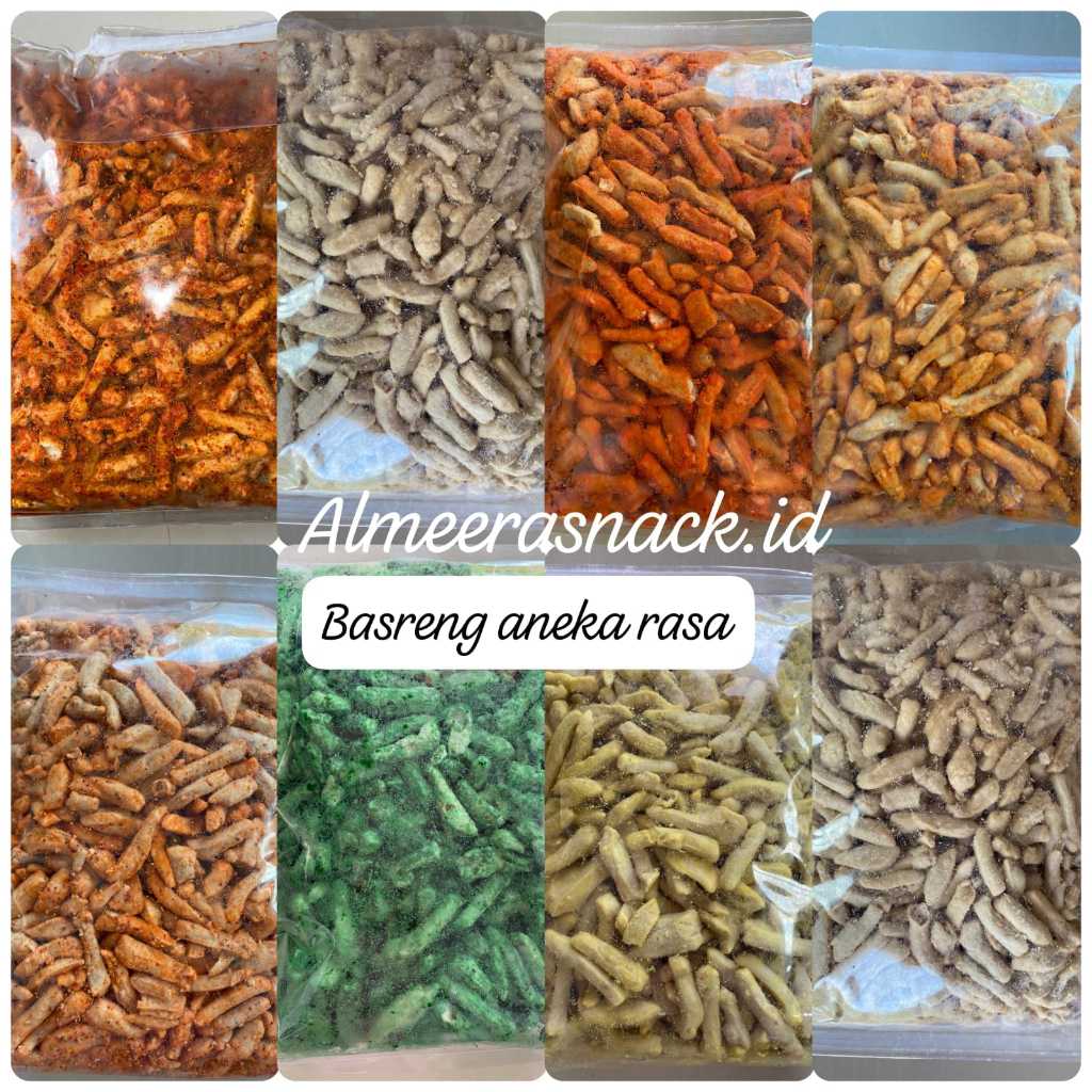 Jual basreng stik aneka rasa ready varian rasa keju balado/jagung manis ...