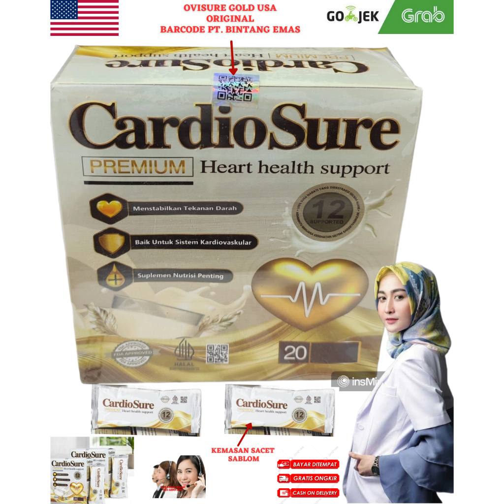 Jual CARDIOSURE MILK ASLI ORIGINAL SUSU OBAT HIPERTENSI STRUK JANTUNG ...